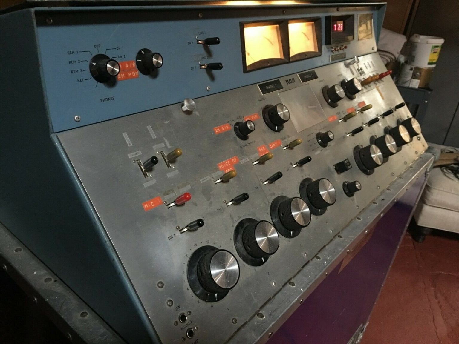 SUPER SALE! RCA BA-8A Broadcast Console Mixer With Extra Meter and ...